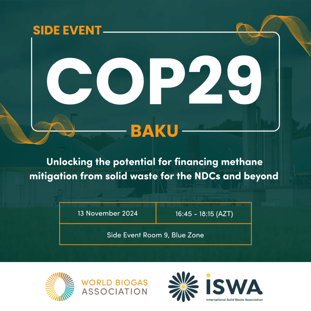 World Biogas Association (WBA) | WBA at COP29